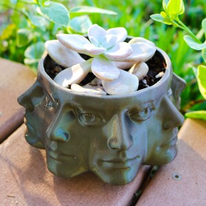 3d-printed Multi-face Planters / Succulent Planter/ Plant Pot / Psychedelic Planters/ Flower Pot ...