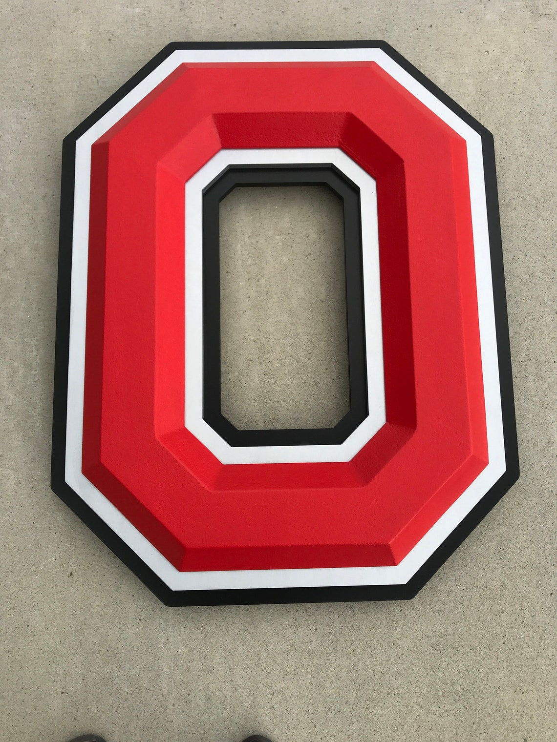 33"x42" Backlit Block O - Etsy