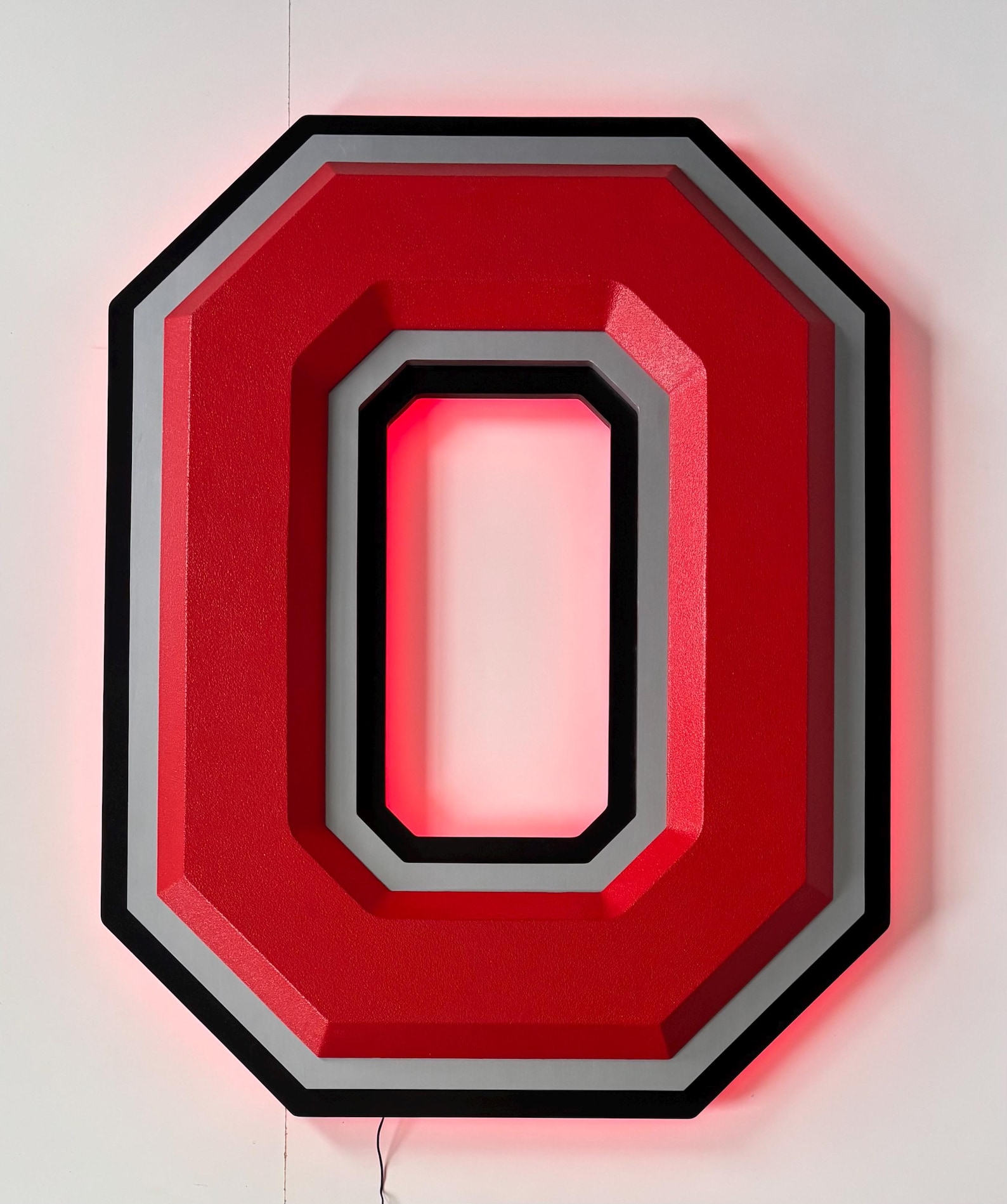 47"x60" Backlit Block O - Etsy