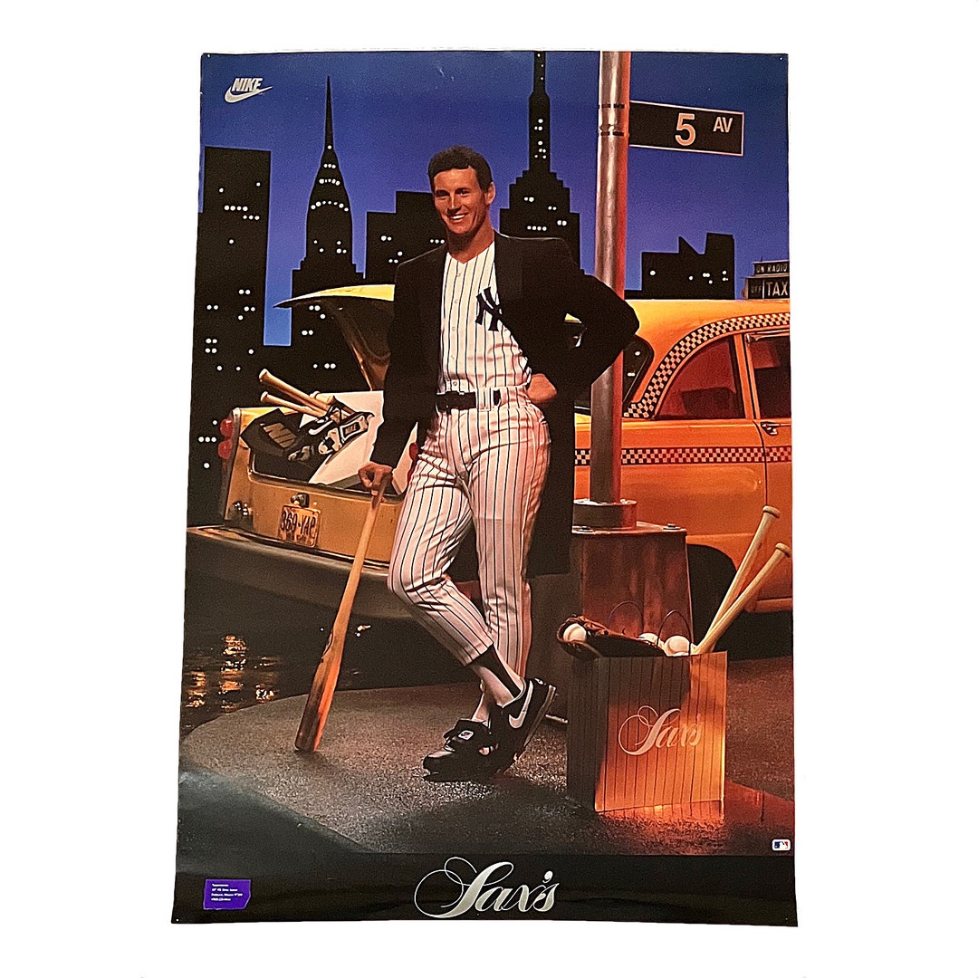 Vintage Nike Steve Sax Poster - Etsy