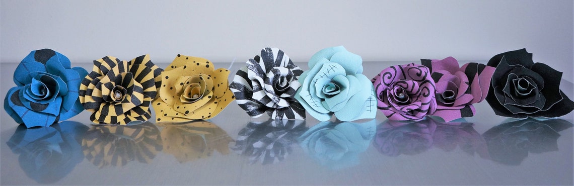 Nightmare Flowers Jack and Sally Rose Romantic Gifts - Etsy