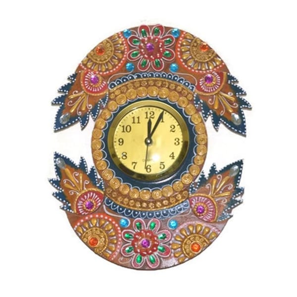Indian Wooden Clock - Etsy