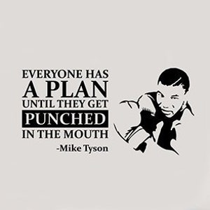 Everyone Has A Plan Mike Tyson Inspirational Quote Wall Decal - Etsy