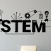 Stem Wall Decal Science Technology Engineering Mathematics | Etsy