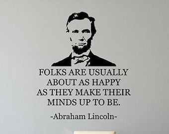 Motivational Quotes Wall Decor Abraham Lincoln - Etsy