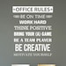 Office Rules Wall Decal Vinyl Sticker Work Business Success Teamwork ...