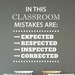 In This Classroom Wall Decal Study Education Mistakes Inspirational ...
