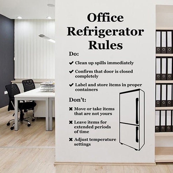 Refrigerator Decal - Etsy