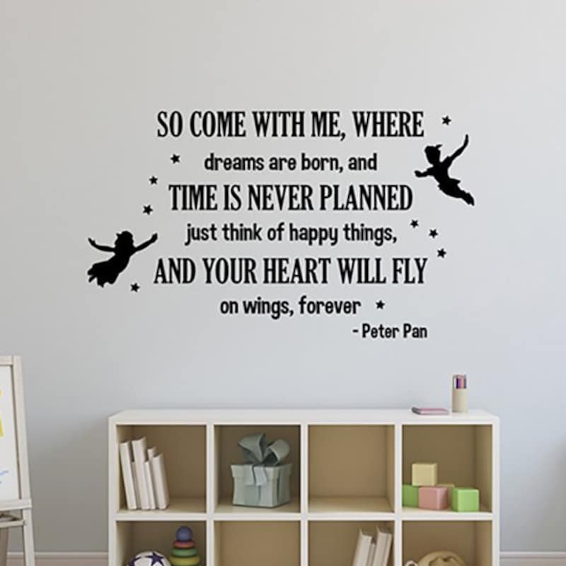 Peter Pan Wall Decal - Etsy UK