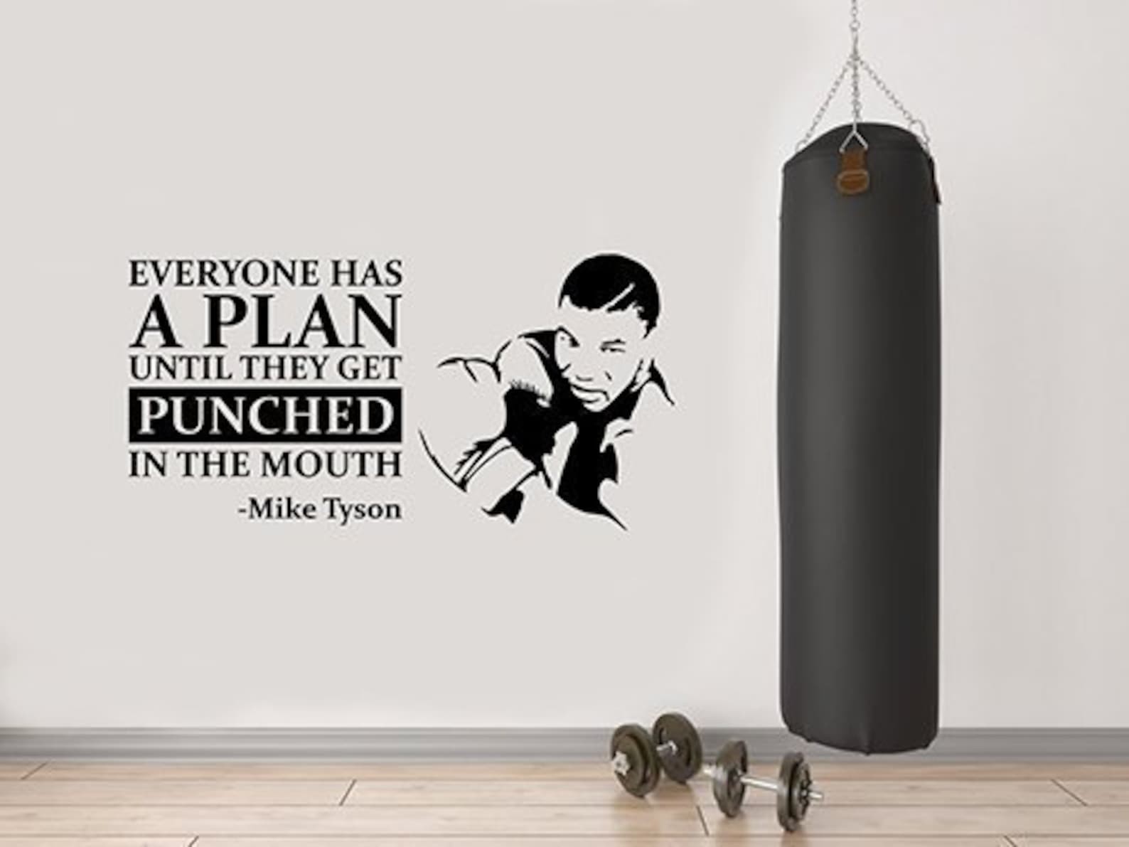 Everyone Has A Plan Mike Tyson Inspirational Quote Wall Decal - Etsy