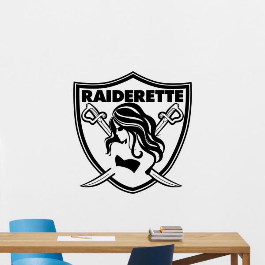 Raiderette Wall Decal Vinyl Sticker Mascot Raider Wall Art Living Room ...