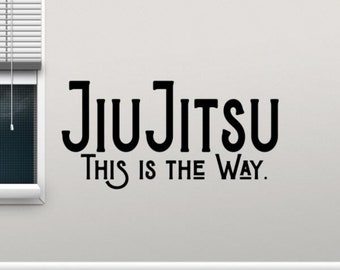 Jiu Jitsu Wall Decal Sign Wrestling Gift Gym Quote Poster - Etsy