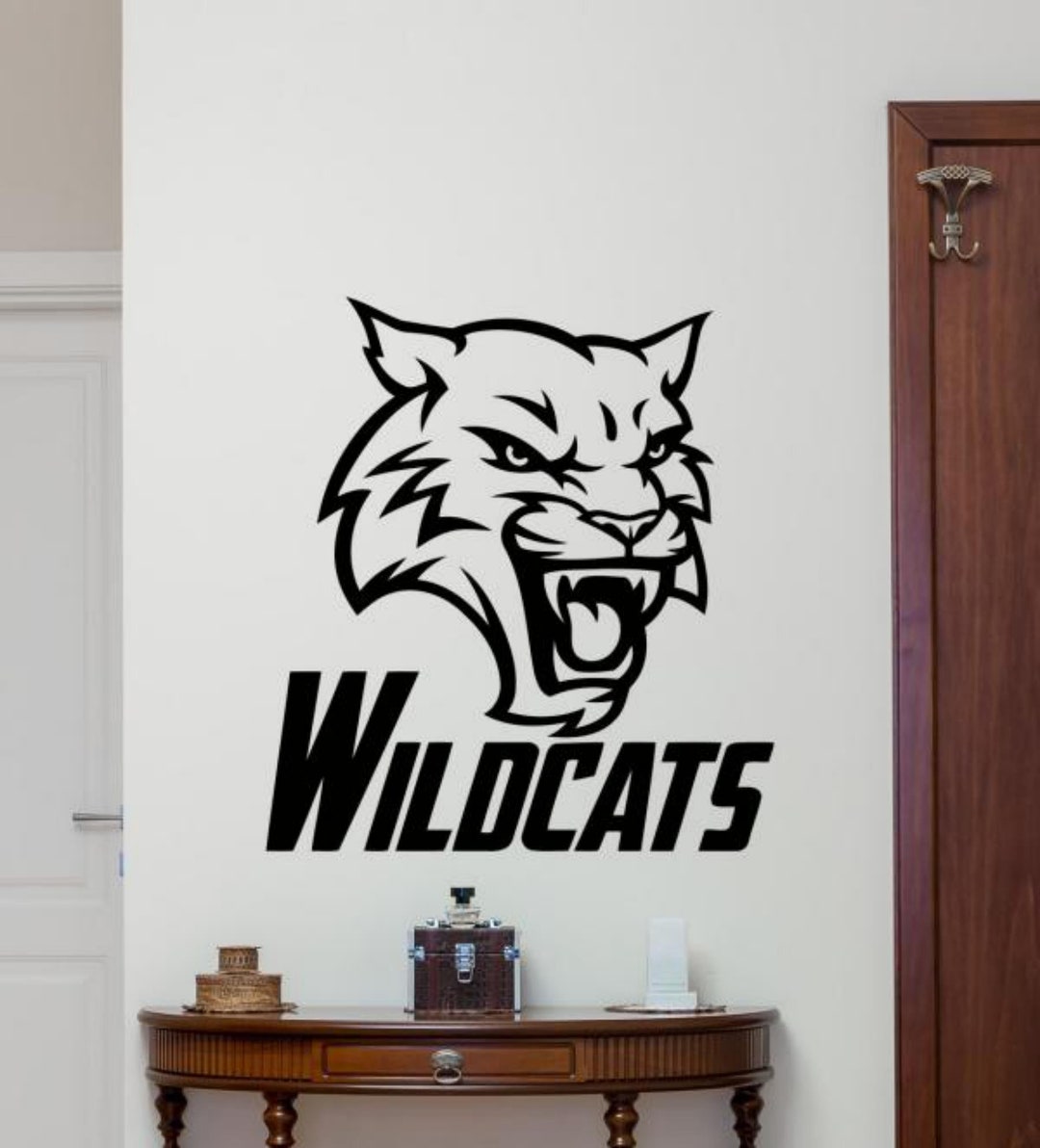 Wildcats Wall Decal Vinyl Sticker Baseball Football Basketball Wall Art ...
