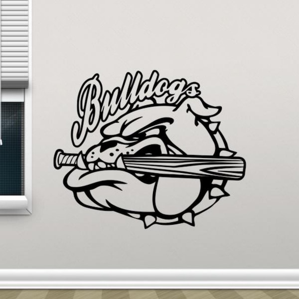 Bulldog Wall Decal - Etsy