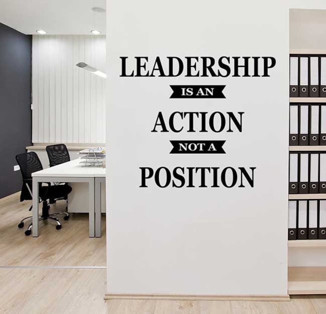 Leadership Motivational Quote Wall Decal Work Professional Business ...