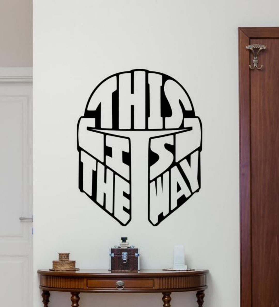 This is the Way Wall Decal Vinyl Sticker Mandalorian Wall Art Quote ...