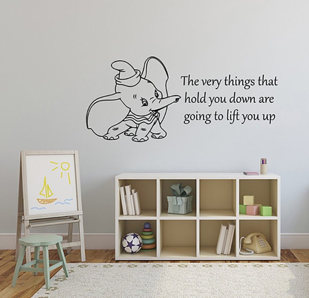 The Very Things Dumbo Quote Wall Sticker Vinyl Decal Cartoon Flying ...