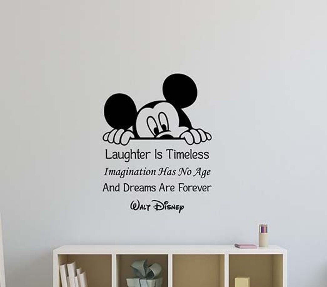 Laughter is Timeless Wall Decal Vinyl Sticker Inspirational Quote ...