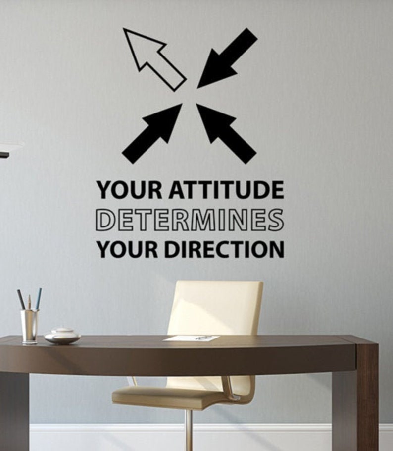 Your Attitude Determines Your Direction Inspirational Quote - Etsy