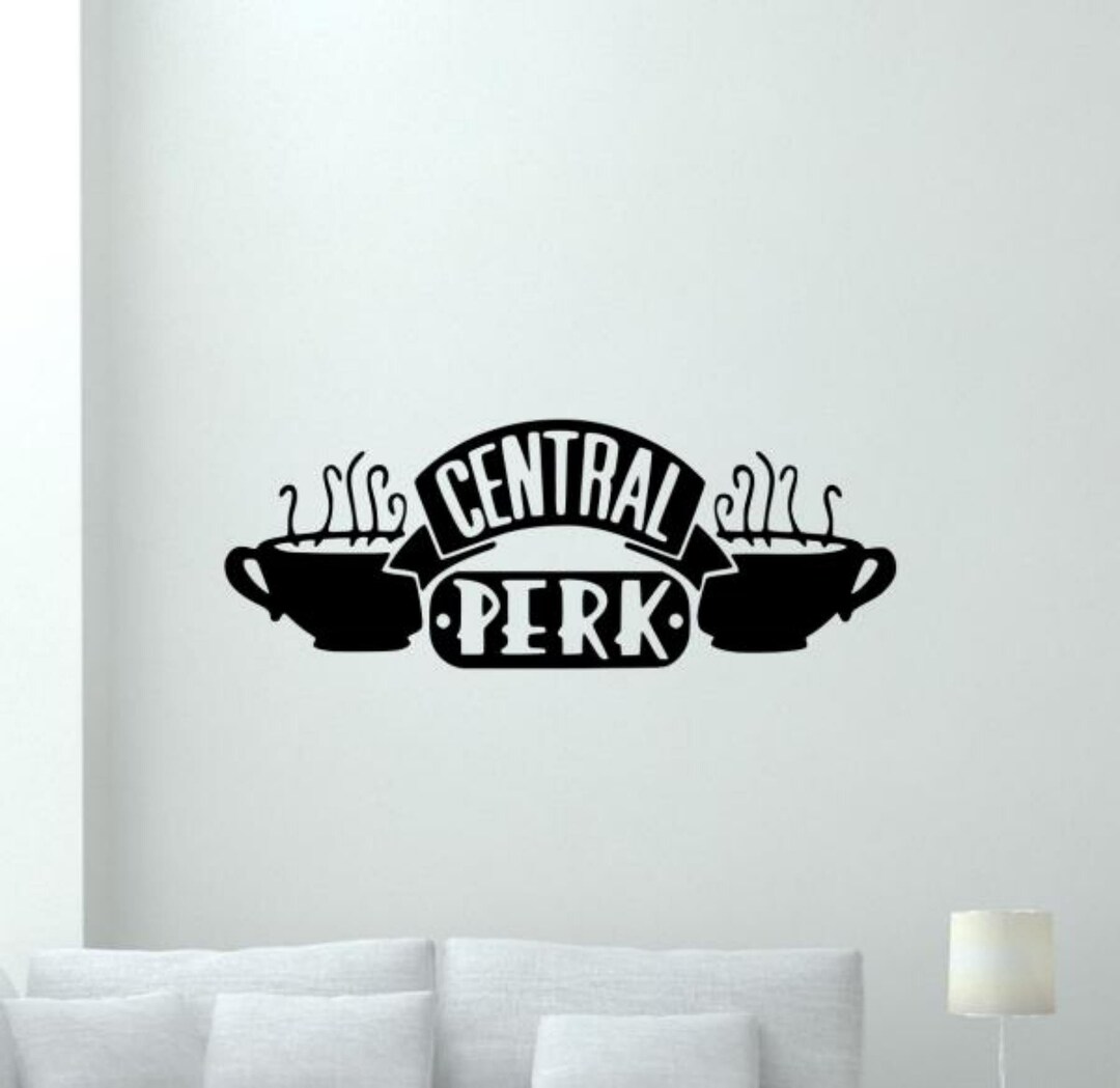 Central Perk Decal Vinyl Wall Sticker Kitchen Wall Art Coffee Sign ...