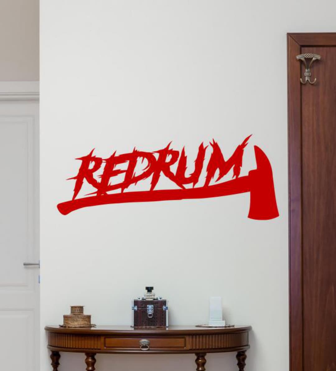Redrum Decal Vinyl Wall Sticker Wall Art the Shining Redrum Murder Door ...