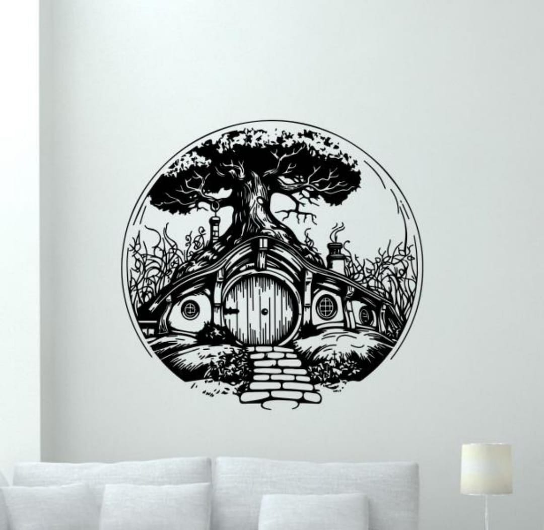 Wizard Door Decal Vinyl Wall Sticker Wizard House Wall Art Sign Decor ...
