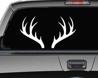 Deer Antler Decal | Etsy