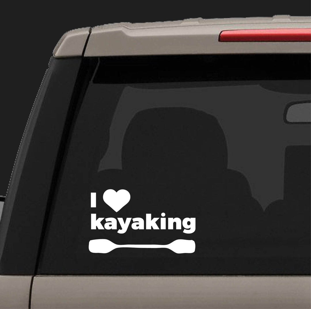 I Heart Kayaking Decal Kayaking Sticker I Love Kayaking - Etsy