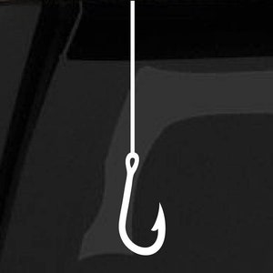 Fishing Hook Fishing Decal Sticker - Etsy