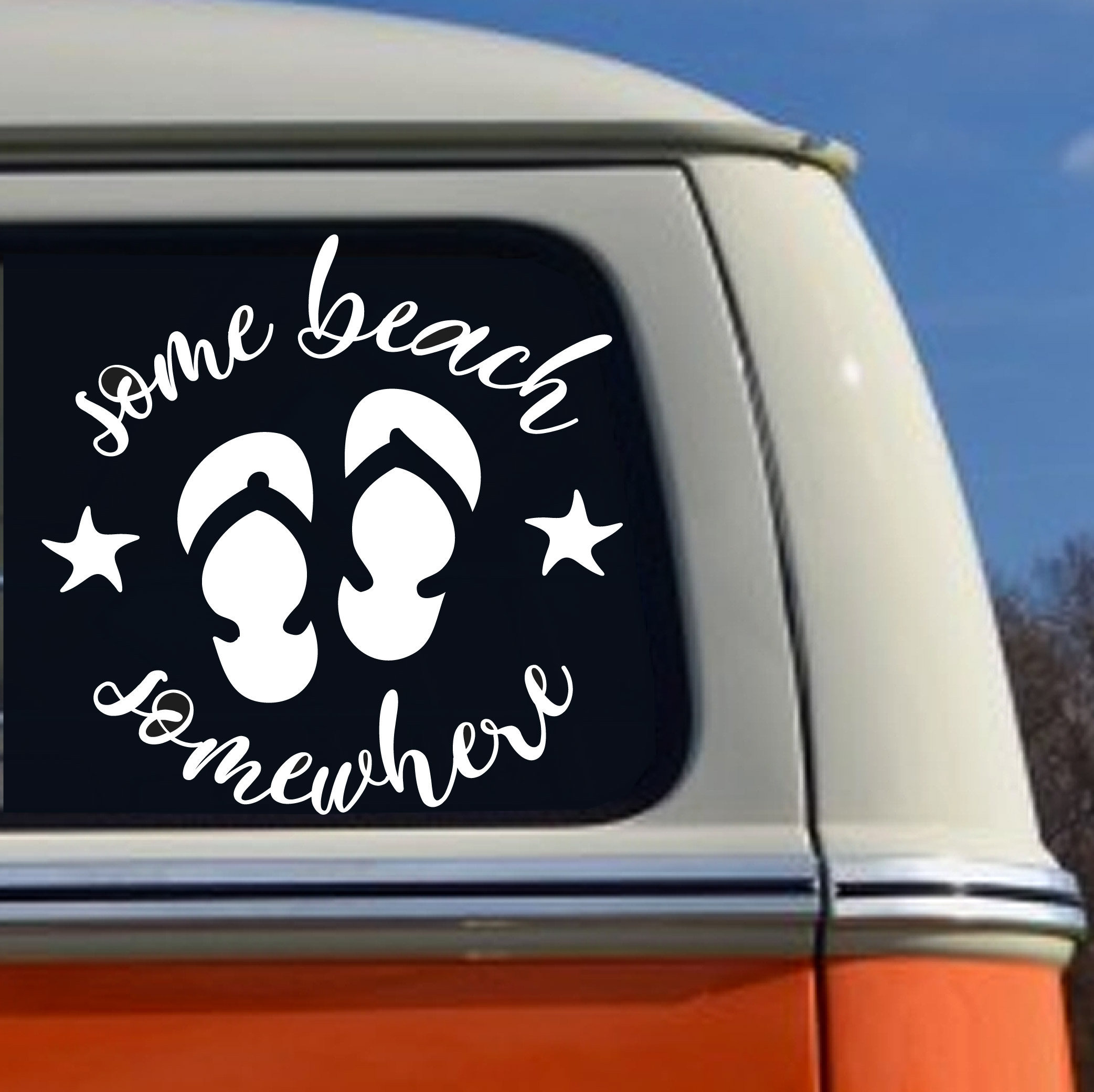 Beach Decal Some Beach Somewhere Decal Beach Car Decal | Etsy