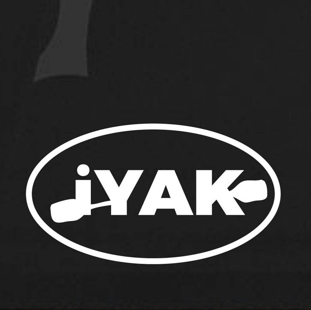 Iyak Decal Kayak Decal Kayak Sticker Paddling Sticker Car Decal Car ...