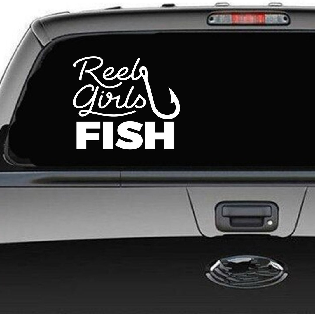 Reel Girls Fish Decal Fishing Decal Girl Fishing Sticker - Etsy