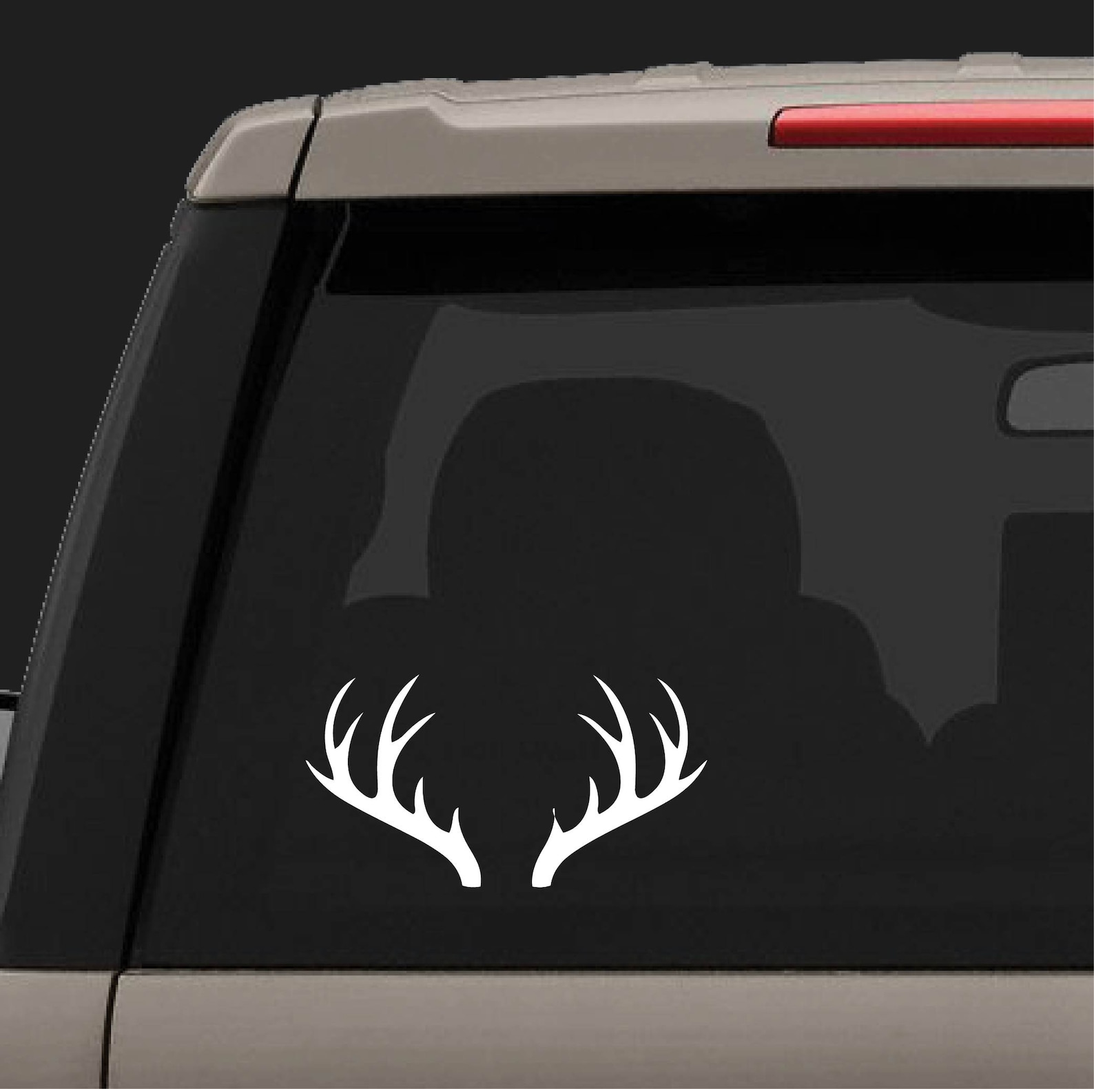 Deer Antlers Decal Hunting Decal Deer Antler Sticker Car | Etsy