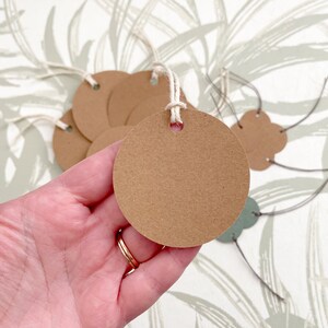 ATC Craft Paper Circle Tags, Multiple Sizes and Quantities, Blank ...