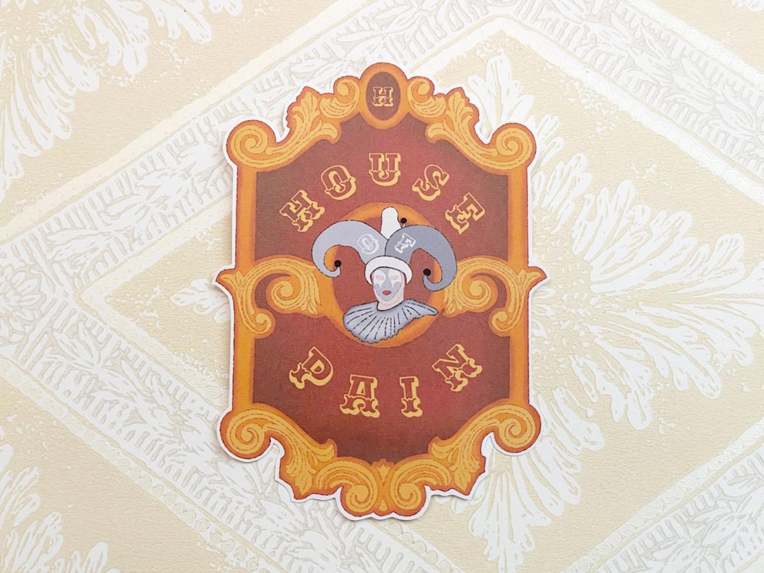 House of Pain Amusement Ride Crest, Die Cut Sticker, Freak Show ...