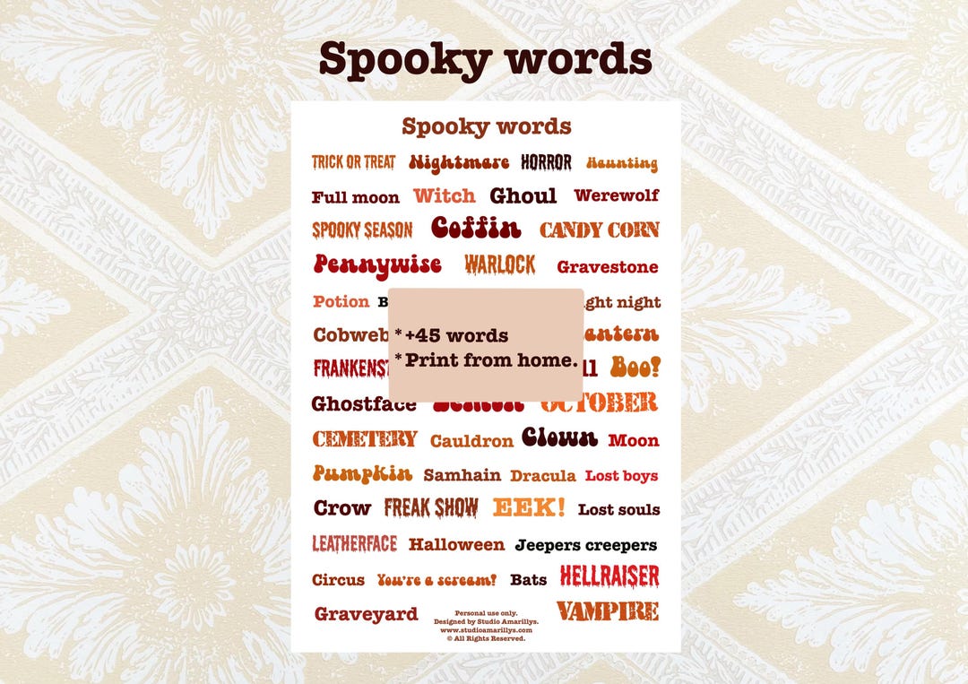 Spooky Words, Halloween, Autumn, Horror, Movies, Cult Classics, Scary ...