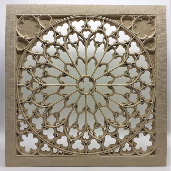 Gothic Rose Window Notre Dame De Paris Cathedral Real | Etsy