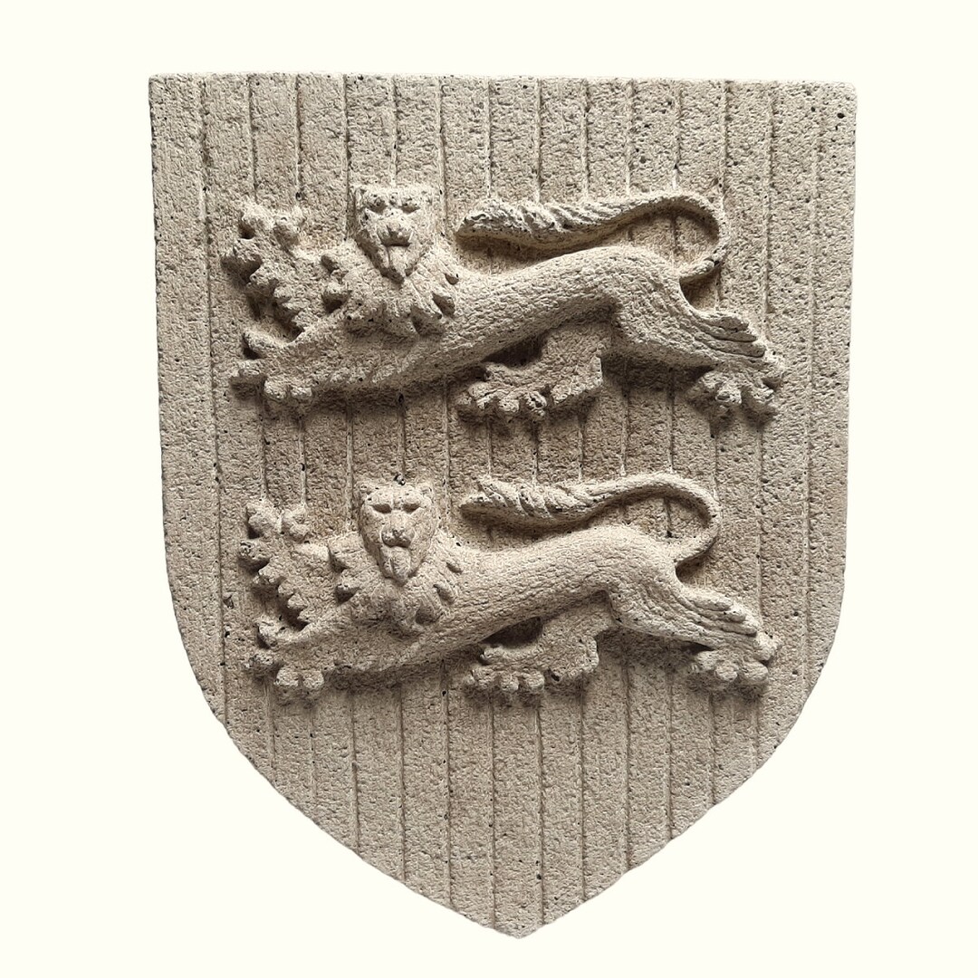 Coat of Arms of Normandy, in Real Molded Stone, Old Look - Etsy