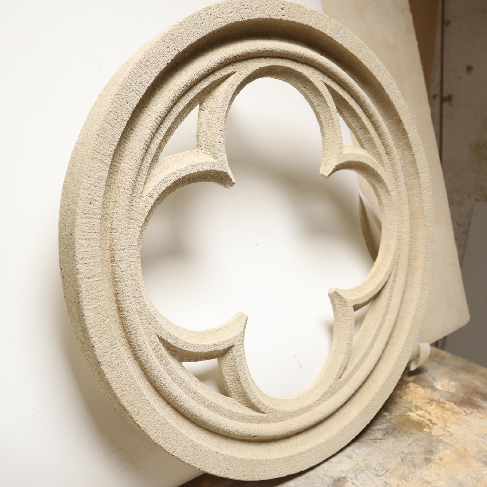 Medieval, Four-lobed Gothic Rose Window, Genuine Reconstituted Stone ...