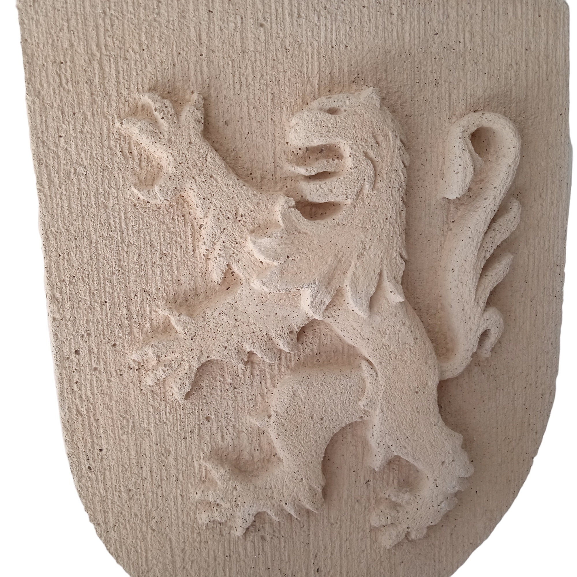 Blason Lion en pierre reconstituée - Etsy France