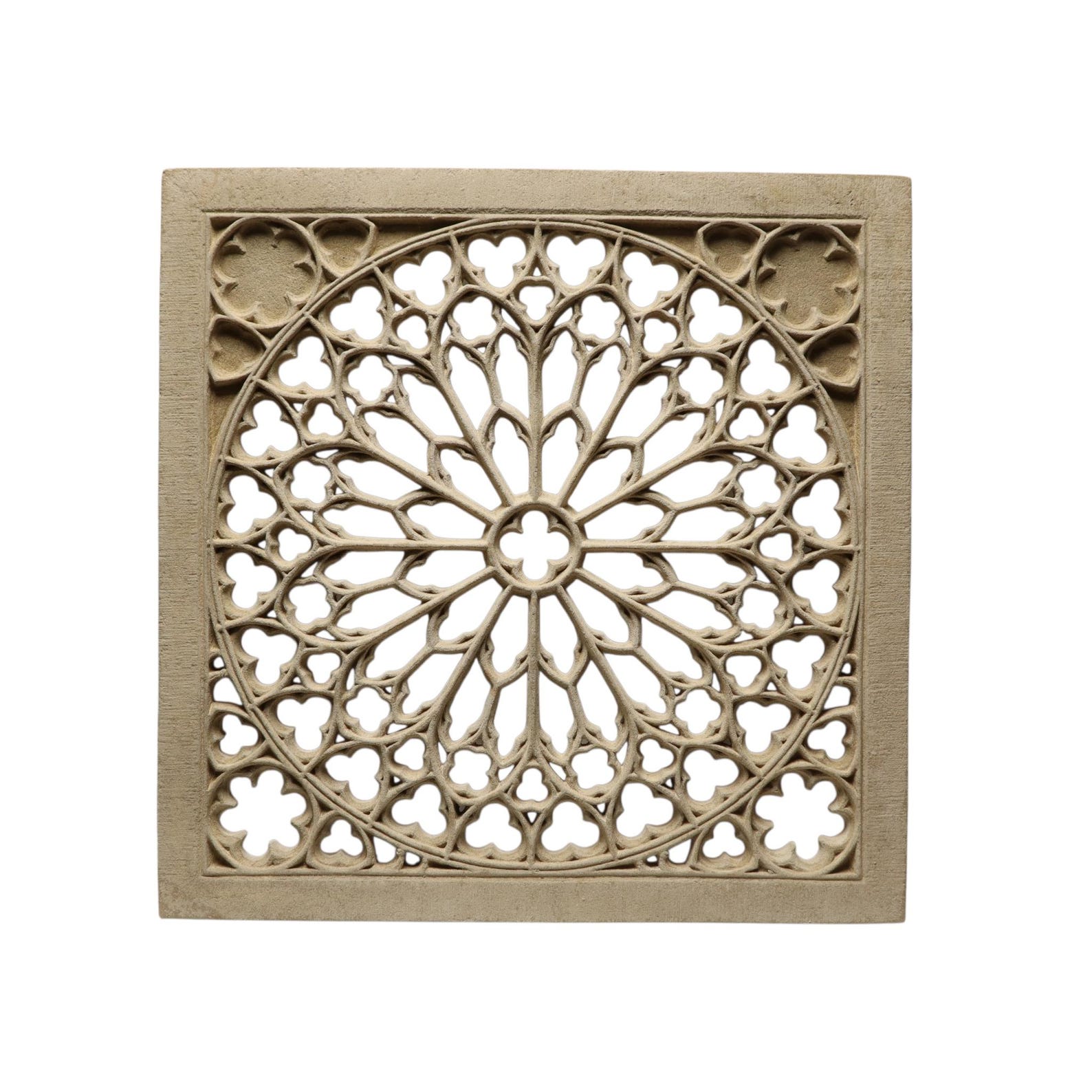 Notre-dame Cathedral Rose Window – Genuine Reconstituted Stone – French ...