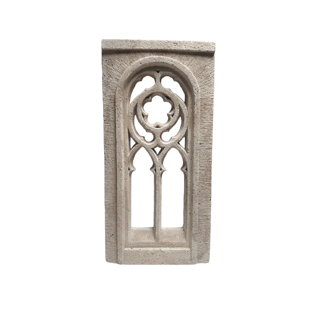 Gothic Window, Medieval, Real Reconstituted Stone French Artisan ...