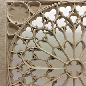 Gothic Rose Window Notre Dame De Paris Cathedral Real Reconstituted ...