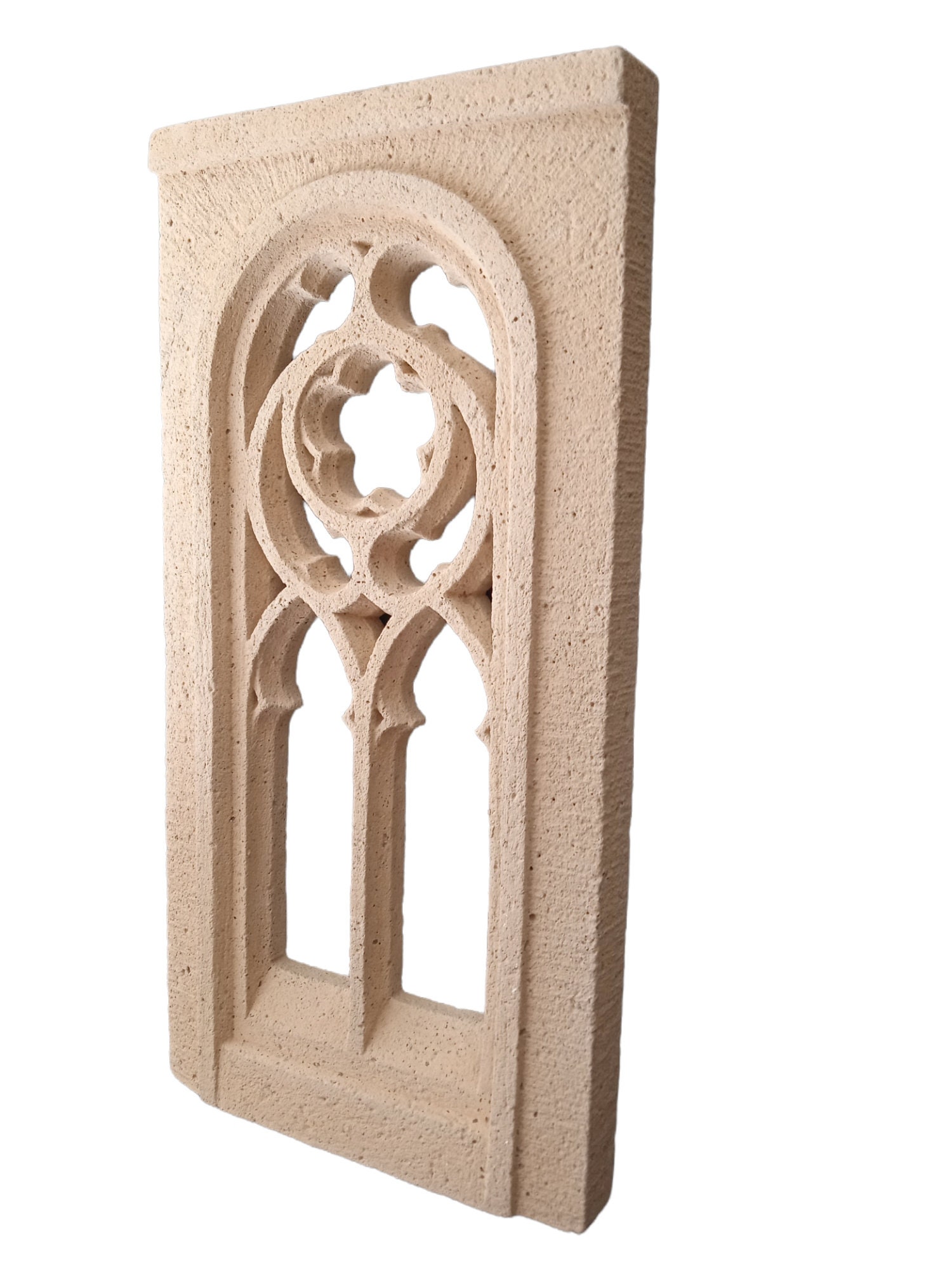 Gothic Window, Medieval, Real Reconstituted Stone French Artisan ...