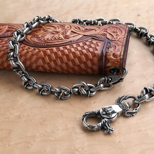 Gothic Stainless Steel Wallet Chain | Heavy Biker Fashion Chain for Men ...