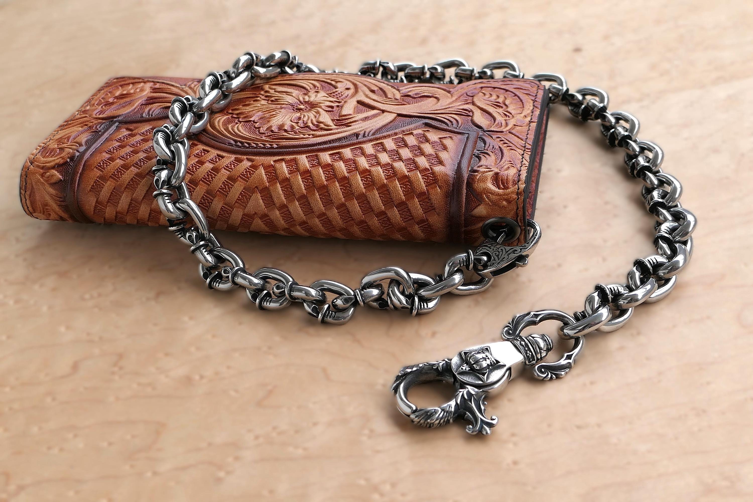 Gothic Stainless Steel Wallet Chain | Heavy Biker Fashion Chain for Men ...