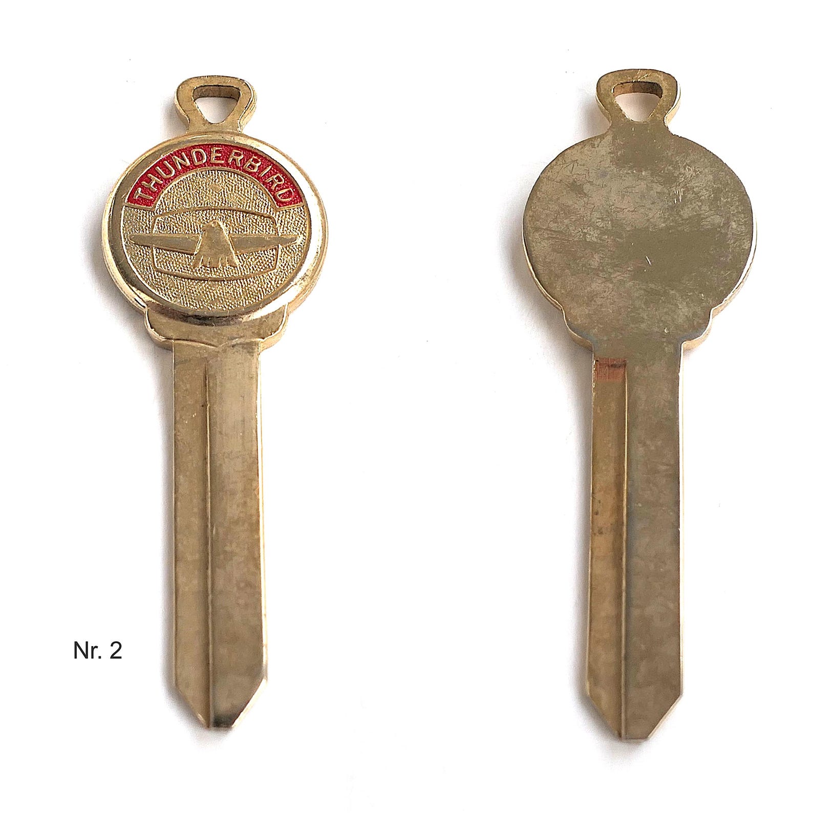 Vintage Ford Thunderbird Crest Key | T-bird Key Blank | Old Ignition ...