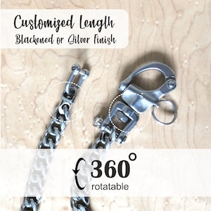 Chunky Wallet Chain Men | Stainless Curb Chain | Rockabilly Jeans Chain ...