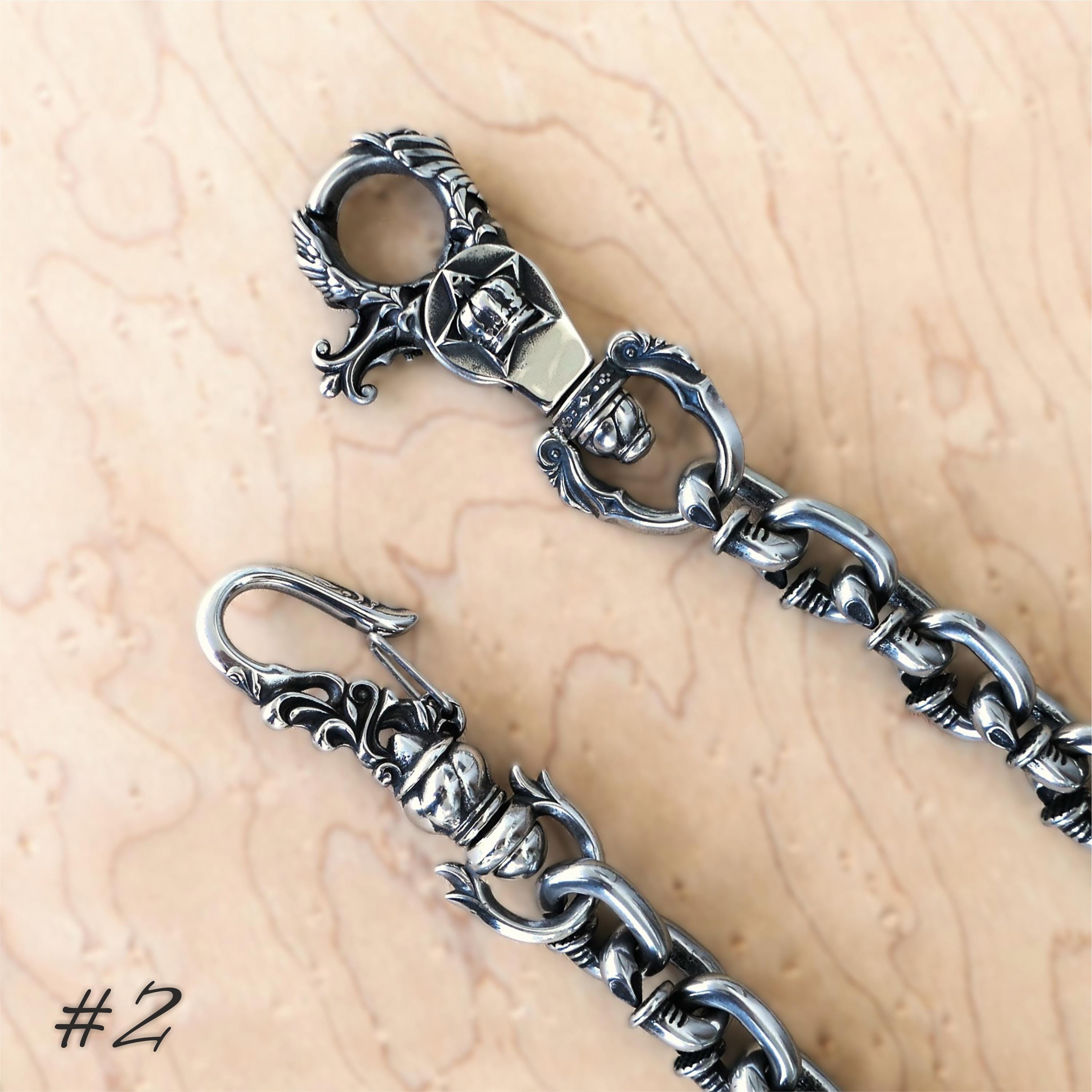 Gothic Stainless Steel Wallet Chain | Heavy Biker Fashion Chain for Men ...