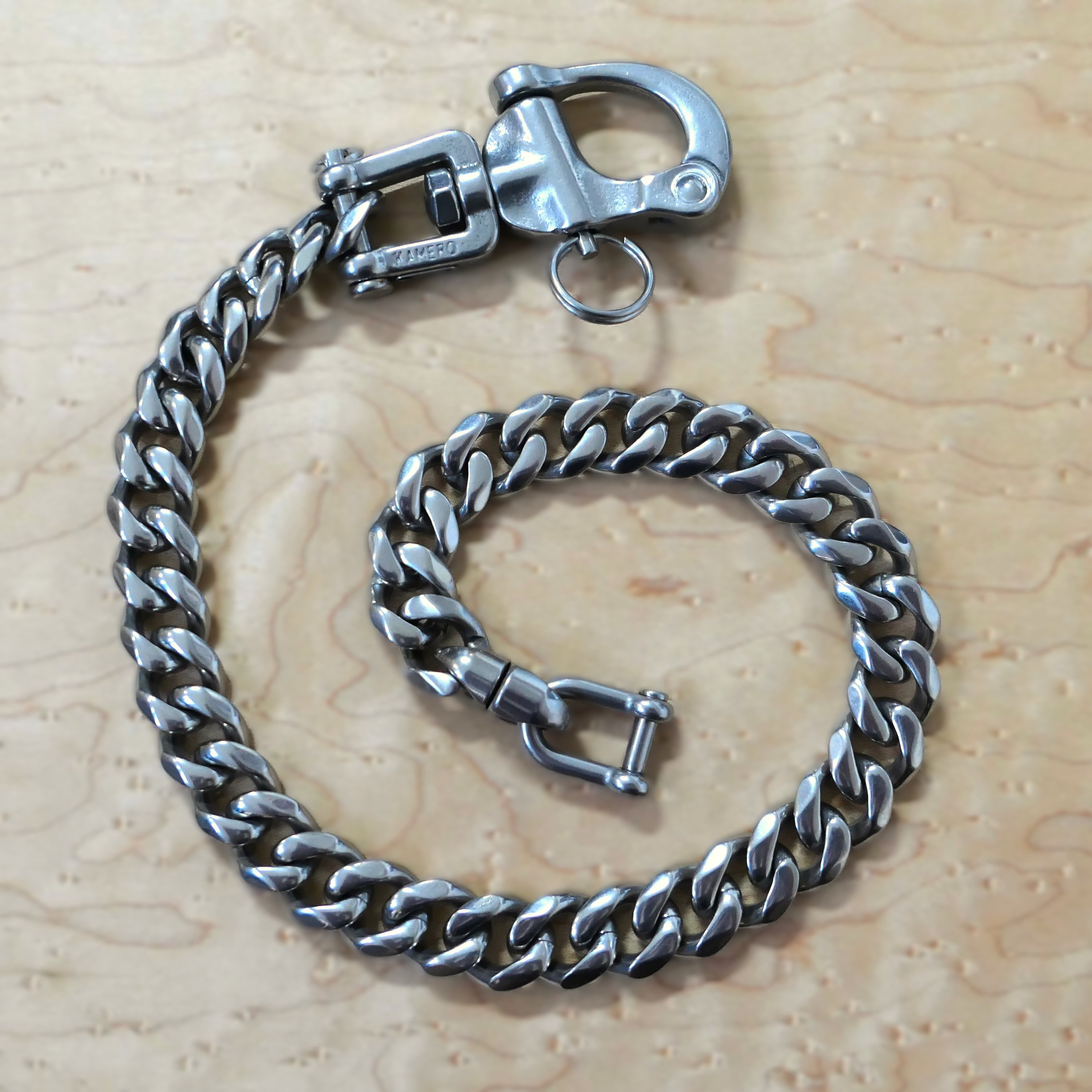 Chunky Wallet Chain Men | Stainless Curb Chain | Rockabilly Jeans Chain ...